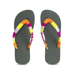 Uzurii Slipper & Pantoletten - flip flop Indiana Bronze - Gr. 39_40 - in Gr&uuml;n - f&uuml;r Damen