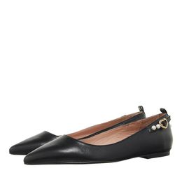 Love Moschino Loafer - Pearls Ballerina - Gr. 36 (EU) - in Schwarz - f&uuml;r Damen