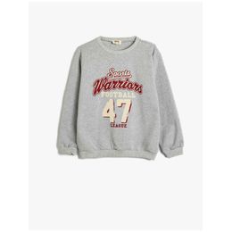 KOTON Sweatshirt in Grau | Gr.: 7-8 Jahre