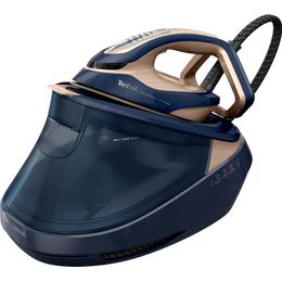 Tefal Dampfb&uuml;gelstation "Pro Express Vision Max", blau, gold, Dampfb&uuml;gelstationen, LED-Leuchte, 5 Einstellungen, Kalk-Kollektor, 1,2 Liter Wassertank
