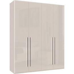 Kleiderschrank OTTO HOME "Piano, UV lackiert, hochgl&auml;nzend in beige oder wei&szlig;, FSC-zertifiziert", beige (beige hochglanz), B:182cm H:224cm T:56cm, Spanplatte, Schr&auml;nke, Kleiderschrank Dreht&uuml;renschrank, in vielen Breiten, H&ouml;he 224cm, mit Soft-Close Funktion