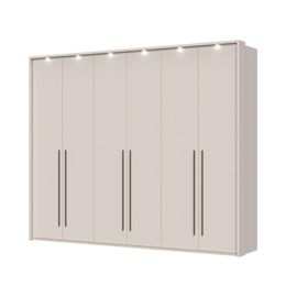 Dreht&uuml;renschrank OTTO HOME "Opera mit oder ohne Kranz inkl. LED-Bel.,B 227,272,317 oder 362 cm", cashmere, B:277cm H:226cm T:60cm, FSC-zertifizierter Holzwerkstoff, MDF, Schr&auml;nke, Dreht&uuml;renschrank, UV lackiert, Soft Close Funktion, H&ouml;henverstellbare F&uuml;&szlig;e