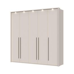 Dreht&uuml;renschrank OTTO HOME "Opera mit oder ohne Kranz inkl. LED-Bel.,B 227,272,317 oder 362 cm", cashmere, B:232cm H:226cm T:60cm, FSC-zertifizierter Holzwerkstoff, MDF, Schr&auml;nke, Dreht&uuml;renschrank, UV lackiert, Soft Close Funktion, H&ouml;henverstellbare F&uuml;&szlig;e