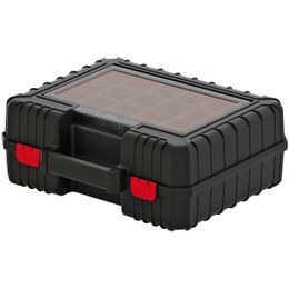 Werkzeugbox Prosperplast "HEAVY", schwarz (schwarz, rot), B:38,4cm H:14,4cm T:33,5cm, Kunststoff, Aufbewahrungsboxen, 38,4 x 33,5 x 14,4 kg