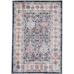 Teppich CarpetFine "Vintage Liana_1", blau, B:140cm H:6mm L:200cm, Polypropylen (PP), Teppiche, Teppich, Orient Vintage Look