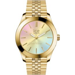 Ice Watch Quarzuhr ICE-WATCH "ICE steel - Small - 3H", gold (goldfarben, bunt), Armbanduhren, Damen, Quarzuhr, Armbanduhr, Damenuhr, Edelstahlarmband, Wasserdicht bis 10 bar, analog