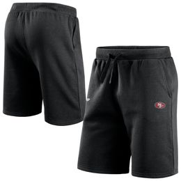 Sporthose Fanatics "Fanatics Shorts San Francisco 49ers Primary Logo Fleece", M&auml;dchen, Gr. S, US-Gr&ouml;&szlig;en, schwarz, 80% Baumwolle, 20% Polyester, Hosen Sporthose