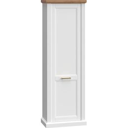 Garderobenschrank OTTO HOME "Tara", wei&szlig; (wei&szlig; matt, pacific walnut), B:63cm H:193cm T:38cm, MDF, Spanplatte, Schr&auml;nke, Garderobenschrank, hochwertig UV lackiert, Soft-Close-Funktion