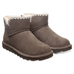 Bearpaw Damen Winterboots "Yvonne", Gr. 38taupe, Veloursleder, Schuhe, Schlupfstiefel, Snowboots mit Warmfutter