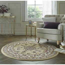 Teppich FLAIR RUGS "Sherborne", beige, H:8mm &Oslash;:133cm, Kunstfaser, Teppiche, Teppich