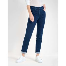 5-Pocket-Jeans RAPHAELA BY Brax "Style LAURA NEW", Damen, Gr. 46K23, Kurzgr&ouml;&szlig;en, blau (dunkelblau), Denim/Jeans, 82% Baumwolle, 12% Lyocell, 5% Elastomultiester, 1% Elasthan, sehr schmal, Jeans 5-Pocket-Jeans