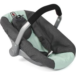 Bayer Chic 2000 Puppen Autositz CHIC2000 "f&uuml;r Puppen bis Gr&ouml;&szlig;e 50 cm", gr&uuml;n (grau, mint), Puppenausstattungen, KinderB:31cm H:32cm T:45cm, Kunststoff, Polyester, Stahl, B:31cm H:32cm T:45cm
