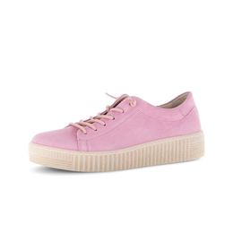 Gabor Damen Sneaker "Sneaker low Rauleder", Gr. 40,5rosa, Schuhe