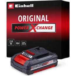 Akku Einhell "&raquo;Power-X-Change&laquo;", schwarz (schwarz, rot), B:56mm H:165mm T:81mm, Akkumulatoren, 18 V, 2 Ah