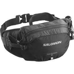 Laufg&uuml;rtel Salomon "TRAILBLAZER BELT", Damen, schwarz (schwarz, alloy), Obermaterial: 100% Polyester, G&uuml;rtel
