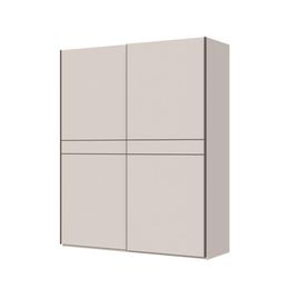 Schwebet&uuml;renschrank OTTO HOME "Opera Kleiderschrank, Schlafzimmerschrank, Garderobe, Schrank", beige (cashmere farbe), B:182cm H:224cm T:61cm, FSC-zertifizierter Holzwerkstoff, Schr&auml;nke, Schwebet&uuml;renschrank, UV lackiert, Soft Close Funktion, H&ouml;henverstellbare F&uuml;&szlig;e