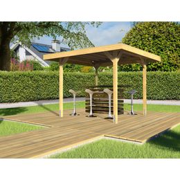 Pavillon Weka "Gartenlaube 657 Gr.1", wei&szlig;, neutral, B/H/T: 230cm, Pavillons