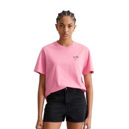 Marc O'Polo T-Shirt MARC O'POLO DENIM "aus Organic Cotton", Damen, Gr. XL, soft pink, Obermaterial: 100% Baumwolle, unifarben, relaxed fit, Rundhals, Shirts T-Shirt