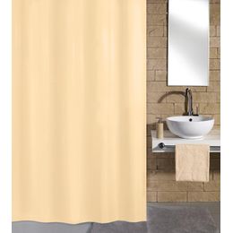 Duschvorhang Kleine Wolke "Natur", beige, B:180cm H:200cm, Polyester, Duschvorh&auml;nge, H&ouml;he 200 cm
