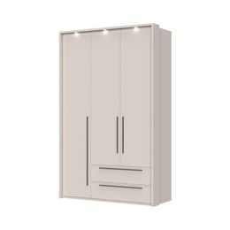 Dreht&uuml;renschrank OTTO HOME "Opera mit oder ohne Kranz inkl. LED-Bel.,B92,137,182 oder 227 cm", cashmere, B:142cm H:226cm T:60cm, FSC-zertifizierter Holzwerkstoff, MDF, Schr&auml;nke, Dreht&uuml;renschrank, UV lackiert, Soft Close Funktion, H&ouml;henverstellbare F&uuml;&szlig;e