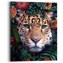 Wandbild Reinders "Leopard", bunt (farbe bild(er): bunt), B:40cm H:50cm T:2cm, Holzwerkstoff, Bilder