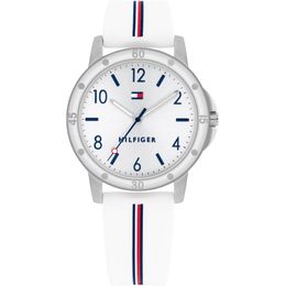 Quarzuhr Tommy Hilfiger "KIDS", wei&szlig; (wei&szlig;, rot, blau), Armbanduhren, Kinder, Quarzuhr, Armbanduhr, Kinderuhr, Geschenk, Geburtstag, Schulanfang