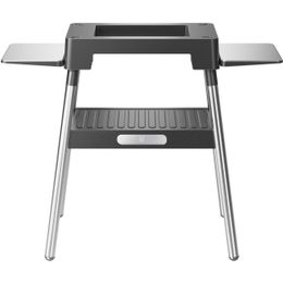 WMF Standgrill "Standfu&szlig; 0415890011 Lono Master", schwarz (schwarz, edelstahl), B:43,8cm H:75cm T:92,7cm, Kontaktgrill_Standgrill_Tischgrill_Teppanyakigrill, stabil, kompakt, Premium-Design, hochwertiger Cromargan Edelstahl