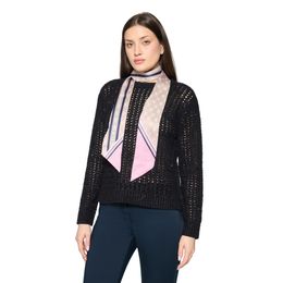 Schal Betty Barclay "Damen mit Aufdruck", Damen, Gr. ACC, nature, pink, Web, Polyester, Modet&uuml;cher Schal