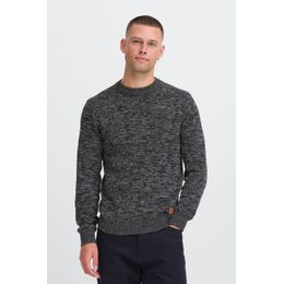Strickpullover Blend "BHDanno", Herren, Gr. 3XL, schwarz, Grobstrick, 70% Baumwolle (Recycled), 30% Polyester (Recycled), meliert, normal normal, Rundhals, Pullover Strickpullover, Klassischer Grobstrickpullover