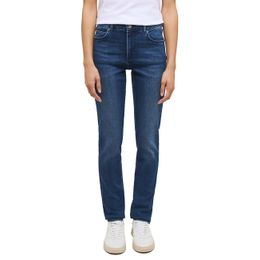 5-Pocket-Jeans Mustang "Style Crosby Relaxed Slim", Damen, Gr. 32, L&auml;nge 30, blau (schwarz), Denim/Jeans, Obermaterial: 74% Baumwolle, 23% Polyester, 3% Elasthan, slim fit, Jeans 5-Pocket-Jeans