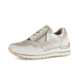 Sneaker Gabor "Sneaker low Materialmix Leder", Damen, Gr. 35, multicolour, Schuhe Sneaker