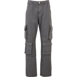 Cargohose 2Y STUDIOS "2Y Studios 2Y Kiran 4-Pocket Cargo Pants", Herren, Gr. 36, Normalgr&ouml;&szlig;en, grau, 100% Baumwolle, unifarben, normal, Hosen Cargohose