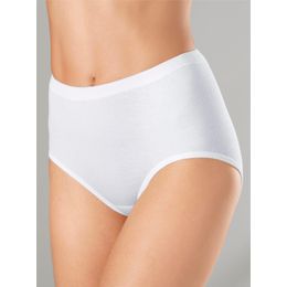 Taillenslip Comazo, Damen, Gr. 42, 5 Stk., wei&szlig;, 100% Baumwolle, Unterhosen Taillenslip