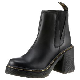 Chelseaboots Dr. Martens "Spence", Damen, Gr. 40, schwarz, Leder, Schuhe Chelseaboots, Blockabsatz, Festival, Stiefelette, Schlupfschuh mit Plateausohle