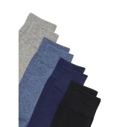 Socken s.Oliver "essentials", Damen, Gr. 39-42, grau (stone mix), Baumwollmischung, normal, Socken Socken, mit weichem Bund