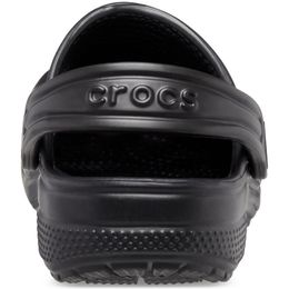 Clog Crocs "Classic Clog K", Jungen, Gr. 25, schwarz, Croslite&trade;, unifarben, Schuhe Clog, Hausschuh, Schlappen, Strandschuh, Sandale mit Fersenriemen