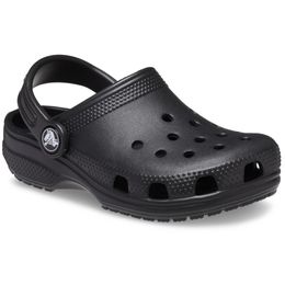 Clog Crocs "Classic Clog K", Jungen, Gr. 20, schwarz, Croslite&trade;, unifarben, Schuhe Clog, Hausschuh, Schlappen, Strandschuh, Sandale mit Fersenriemen