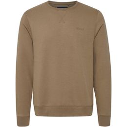 Sweatshirt Blend "BHDOWNTON CREW", Herren, Gr. L, beige (sand), Sweatware, Obermaterial: 50% Baumwolle, 50% Polyester, unifarben, Basic, slim fit normal, Rundhals, B&uuml;ndchen, Sweatshirts Sweatshirt