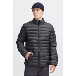 Steppjacke Blend "BHNils", Damen, Gr. M, grau (ebony grau), 100% Nylon, unifarben, regular fit normal, ohne Ausschnitt, eingesetzt elastischer Bund, Jacken Steppjacke, &Uuml;bergangsjacke mit hochabschlie&szlig;endem Kragen