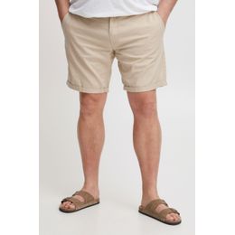 Shorts Blend "BHLias Big & Tall", Herren, Gr. 5XL, US-Gr&ouml;&szlig;en, chalk stone, 55% Leinen, 45% Baumwolle, unifarben, regular fit kurz, Hosen Shorts, Chino Shorts aus Leinenmix in gro&szlig;en Gr&ouml;&szlig;en