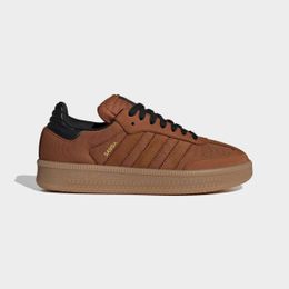 Sneaker adidas originals "SAMBA XLG", Damen, Gr. 45, dusky bronze, dusky bronze, gum4, Leder, Textil, Schuhe Sneaker