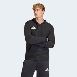Kapuzensweatshirt adidas Performance "ENT26 FZ HOOD", Herren, Gr. XL, schwarz, wei&szlig;, Obermaterial: 70% Baumwolle, 30% Polyester, angesetztes B&uuml;ndchen, Sweatshirts