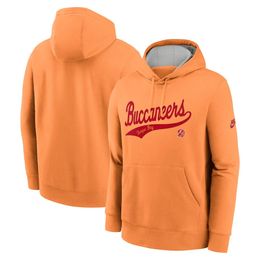 Kapuzenpullover Nike "Nike Hoodie Tampa Bay Buccaneers Nike Club Fleece", Damen, Gr. M, orange, 82% Baumwolle, 18% Polyester, Pullover Kapuzenpullover