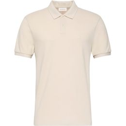 Poloshirt Calvin Klein Jeans "SS CASUAL PIQUE CLASSIC POLO", Herren, Gr. XL, oatmeal, Jersey, Obermaterial: 100% Baumwolle, klassisch normal, Rundhals, eingesetzt angesetztes B&uuml;ndchen, Shirts, Mit Rundhalsausschnitt