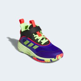 Basketballschuh adidas Sportswear "OWNTHEGAME 3.0", M&auml;dchen, Gr. 39, lucid blau, lucid lemon, core schwarz, Synthetik, Textil, Schuhe, f&uuml;r Kinder & Jugendliche
