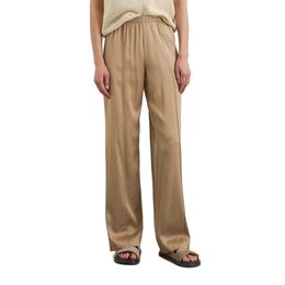 Marc O'Polo Chinohose MARC O'POLO "aus Viskose-Stretch", Damen, Gr. 36, Normalgr&ouml;&szlig;en, beige (m723), Obermaterial: 96% Viskose, 4% Elasthan, bedruckt, weit normal, Hosen Chinohose