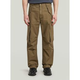 G-Star Raw Cargohose G-STAR "R-3N Regular Straight Cargohose", Damen, Gr. 31, L&auml;nge 34, desert palm, Obermaterial: 100% Baumwolle, Hosen Cargohose