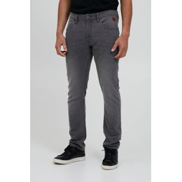 5-Pocket-Jeans Blend "BHTaifun", Herren, Gr. 33, L&auml;nge 34, denim dunkelgrau, Jeans, 98% Baumwolle, 2% Elasthan, unifarben, slim fit lang, Jeans 5-Pocket-Jeans, Denim Hose mit leichten Washed-Out Effekten