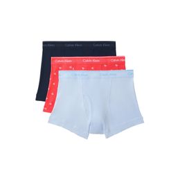 Trunk "TRUNK 3PK", Damen, Gr. XXL (56), shoreline, diamond logo punch pink, b, Jersey, Obermaterial: 100% Baumwolle, Calvin Klein Underwear, k&ouml;rpernah, Unterhosen, mit Logo-Elastikbund