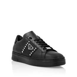 Sneaker Philipp Plein "Hexagon", Damen, Gr. 39, Normalschaft, 0202, schwarz, schwarz, Schuhe Sneaker
